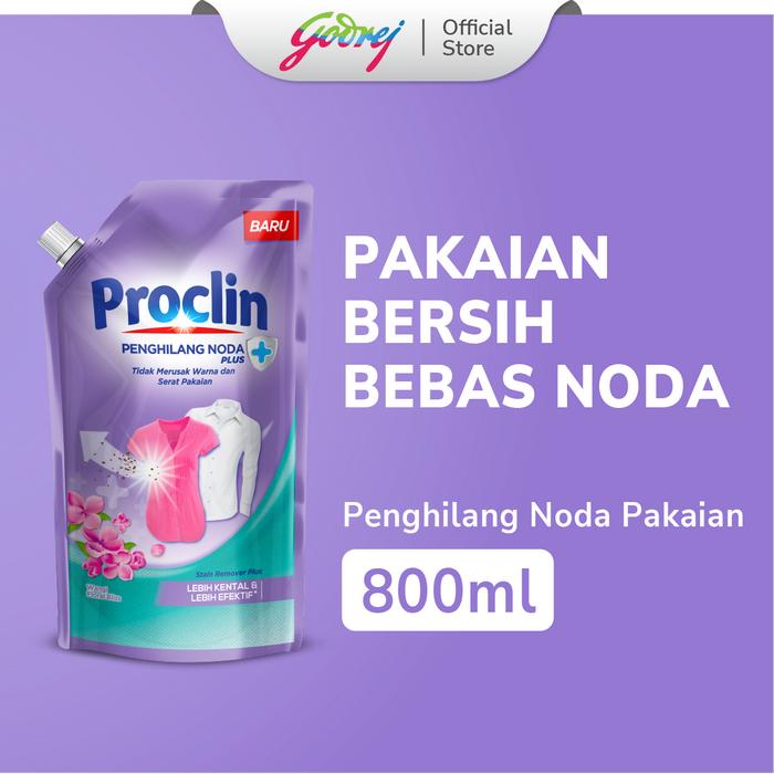 Promo Proclin Penghilang Noda Pakaian Plus Pouch - 800ml - - Godrej ...