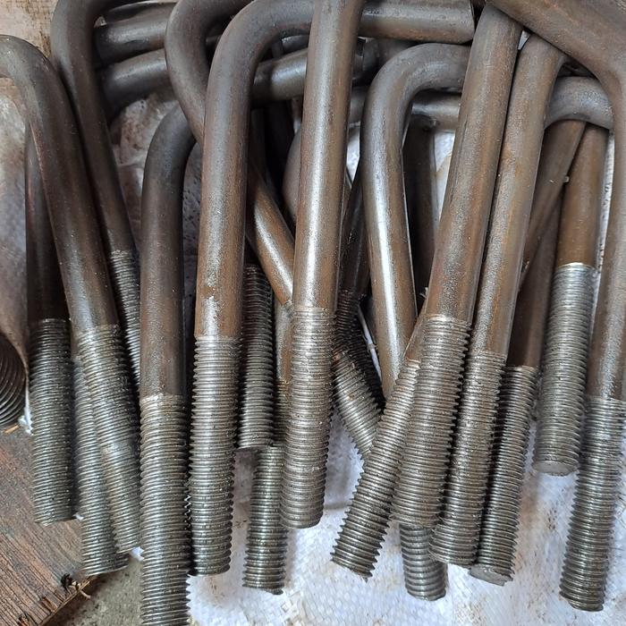 Jual baut angkur L baja m16 x20mm x100mm/steel anchortbolt L 5/8× ...