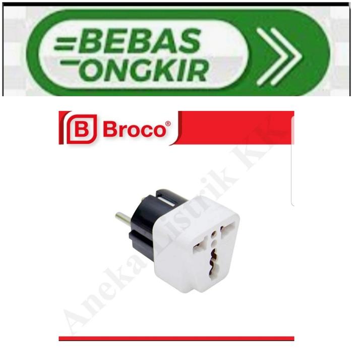 Jual BROCO Over steker Universal adaptor 3 ke 2 model wonpro 1391055 ...