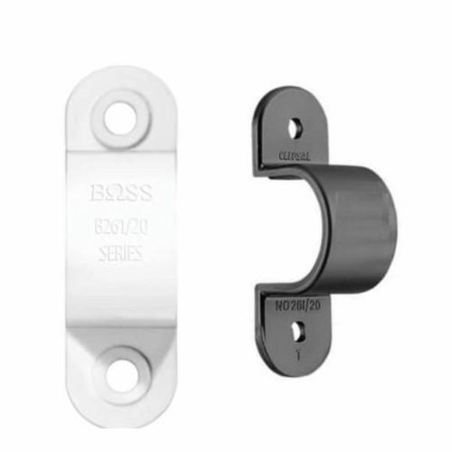 Jual KLEM PIPA LISTRIK BOSS 20 MM CLAM PVC CLIPSAL CONDUIT PENJEPIT ...