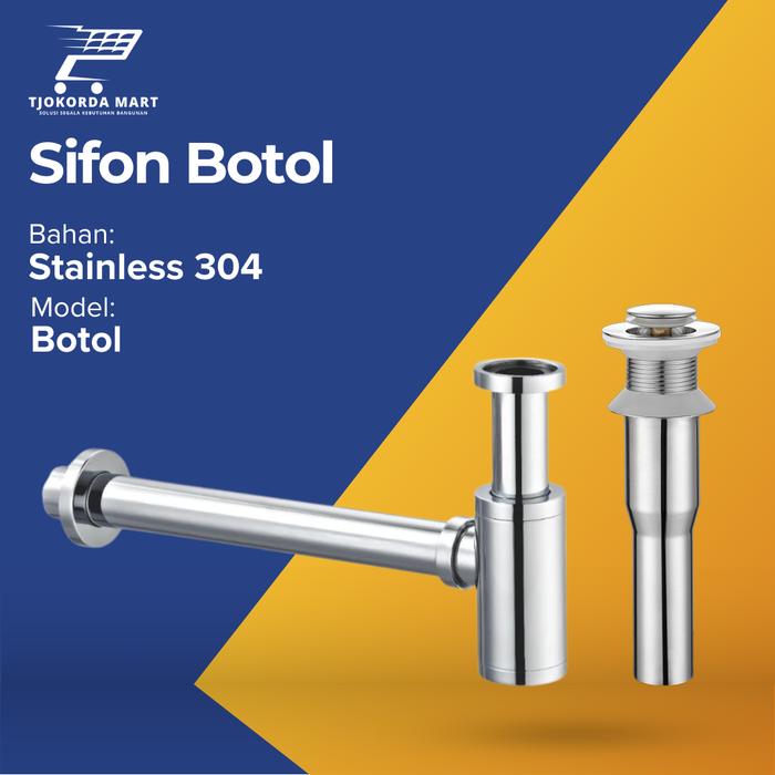 Jual Sifon Botol Wastafel Stainless Sus304 / Saringan wastafel cuci ...