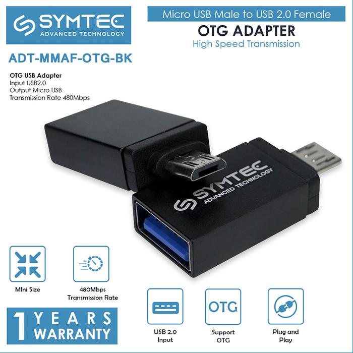 Promo SYMTEC Adapter OTG Micro USB Male To USB 2.0 Female - ADT-MMAF-OTG - Jakarta Utara ...