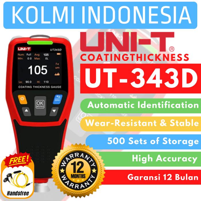 Promo UNI-T Coating Thickness Gauge Alat Ukur Ketebalan Cat UT343D ...