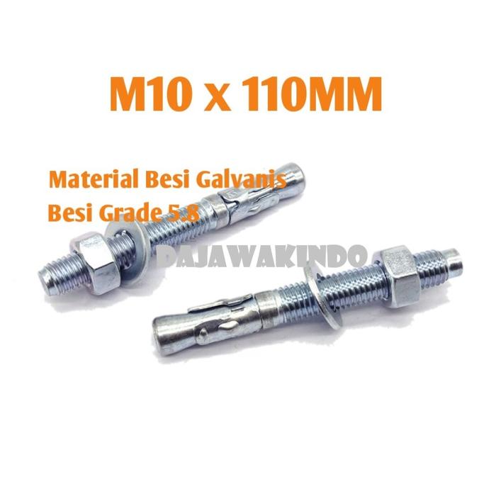 Jual Angkur Trubolt M10 x 110 / Wedge Anchor M10 x 110 Galvanis - Kota ...