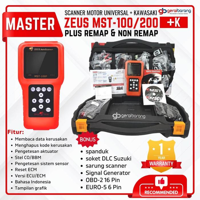 Jual Scanner Motor Universal Master Zeus Mst-100P Atau 200P Sudah Termasuk - Jakarta Selatan ...