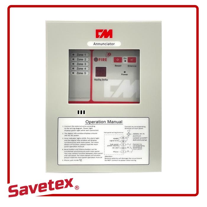 Promo Annunciator Fire Alarm Control Panel 5 Zone Chung Mei / MCFA ...