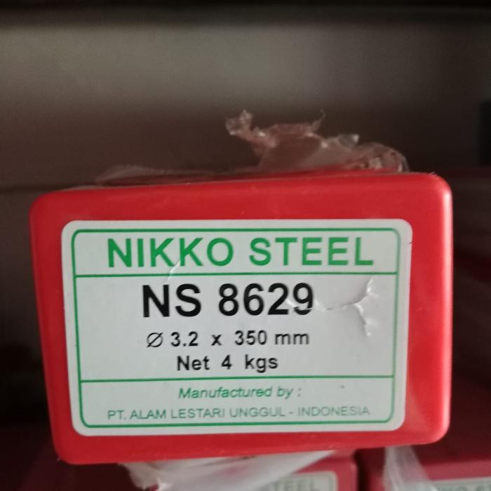 Jual KAWAT LAS PROBLEM STEEL NIKKO STEEL NS-8629 AWS E312-16 NS8629 ...