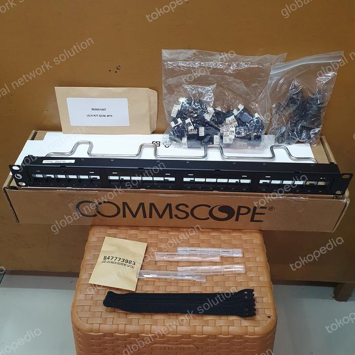 Jual commscope patch panel cat6 24 port loaded, patch panel 24 port ...