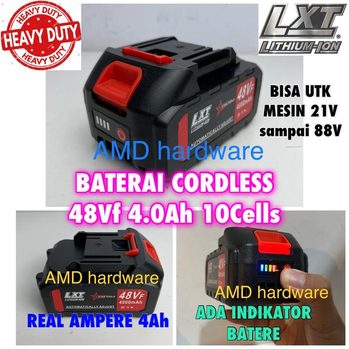 Jual Baterai Battery Bor Cordless Impact Wrench Socket 48V JLD Mailtank NRT - StarTool 48V 4A ...