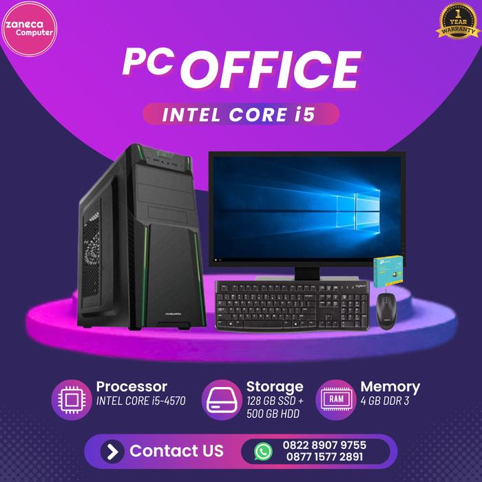 Jual Paket PC rakitan core i5-4570 ram 16gb ssd 512gb led 22 inci ...
