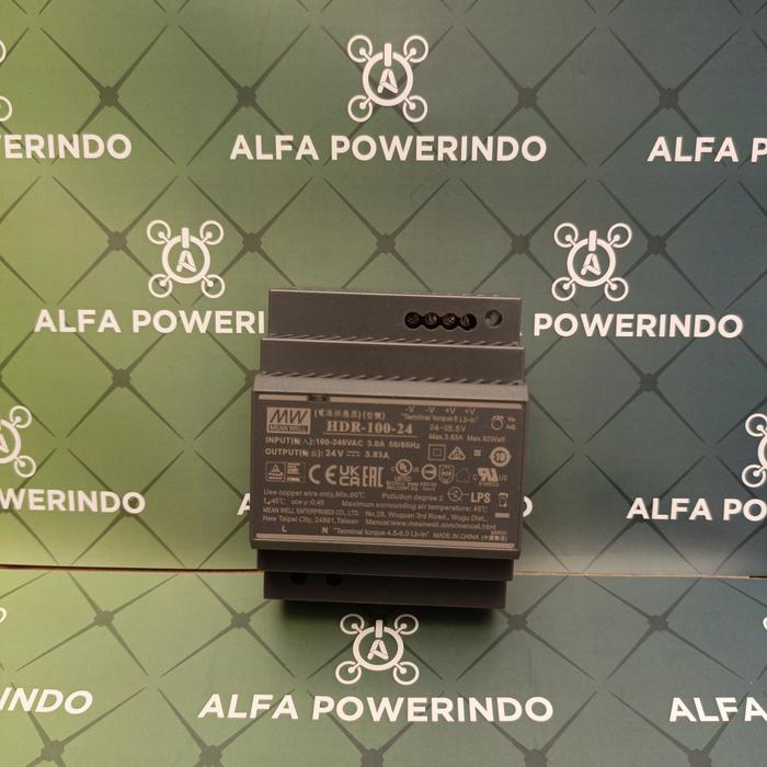 Jual MEANWELL HDR-100-24 MEAN WELL Dinrail Power Supply HDR-100 ...