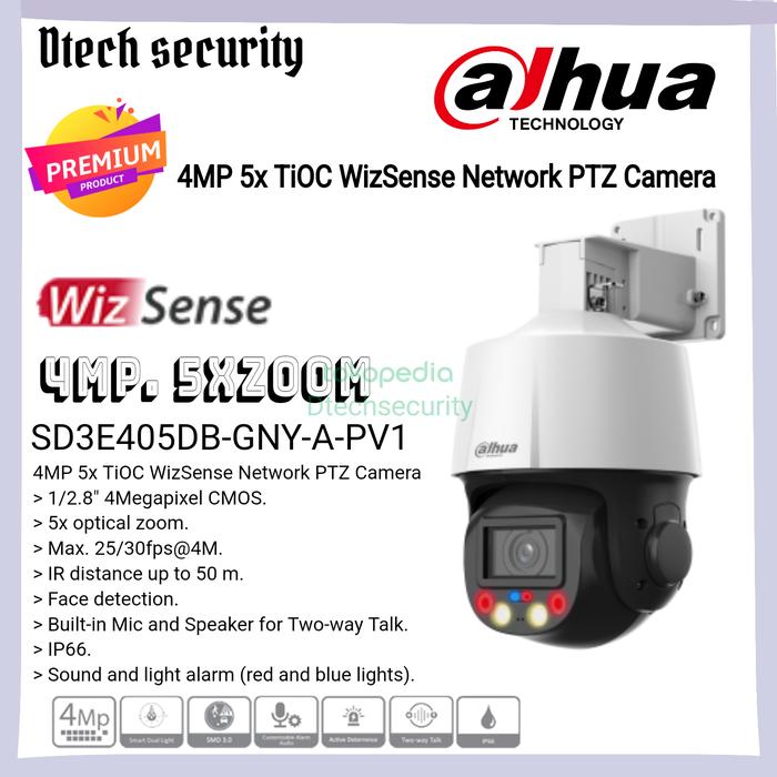 Jual DAHUA DH-SD3E405DB-GNY-A-PV1 /IP CAMERA PTZ 4MP AUDIO TWO WAY 5X ...