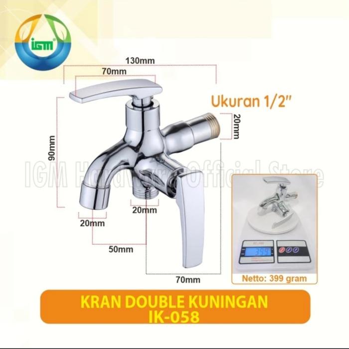 Jual Kran Cabang IGM IK-058 / Kran Shower / Kran Double - Kota ...