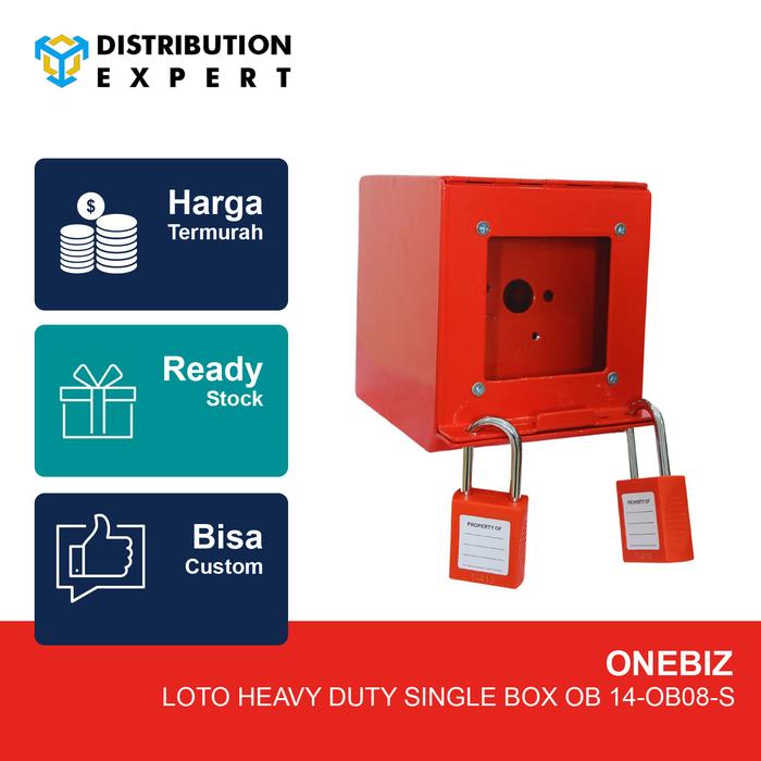 Jual ONEBIZ Heavy Duty LOTO Box Single Battery OB 14-OB08-S Loto Box ...
