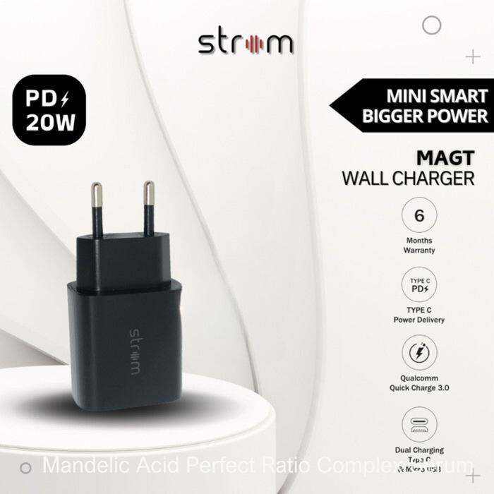 Promo Strom Magt Mini Smart Dual Output Adaptor Charger Quick Charge 3. ...