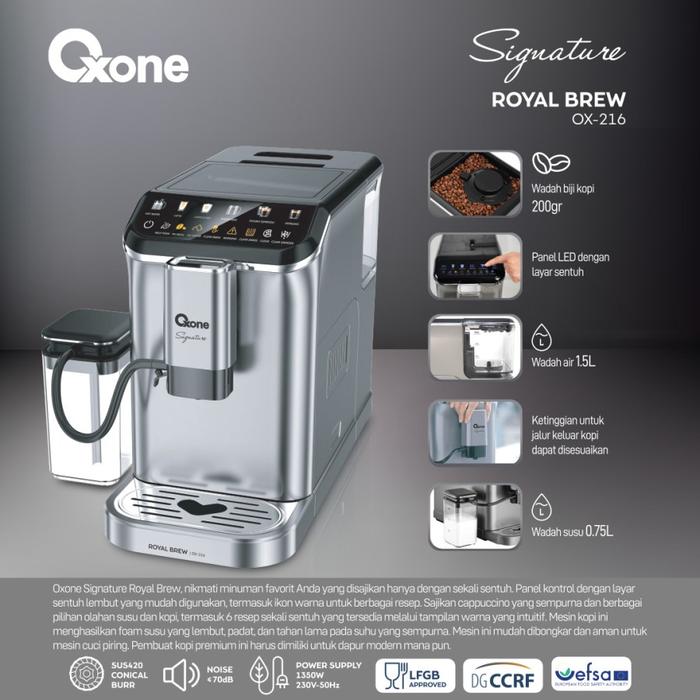 Jual Oxone Ox216 Ox-216 Smart Fully Automatic Coffee Machine Royal Brew Di Seller Noelle ...