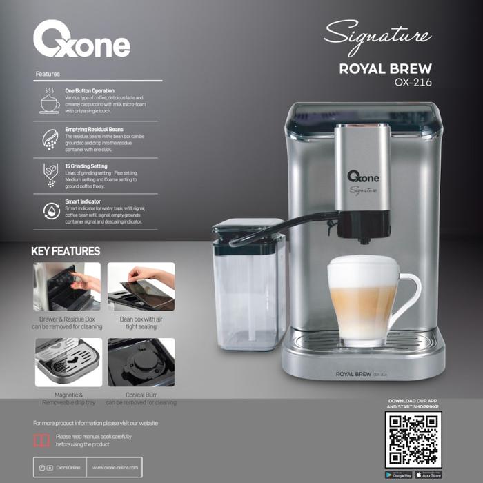 Jual Oxone Ox216 Ox-216 Smart Fully Automatic Coffee Machine Royal Brew Di Seller Rumix ...