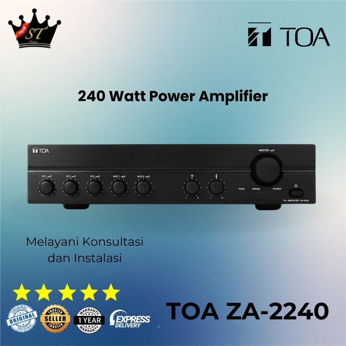Jual Toa Za-2240 Za2240 Power Amplifier 100v 240 Watt 100 Volt Amply ...