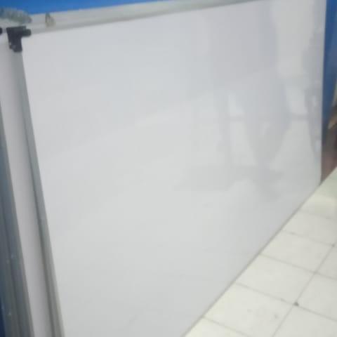 Jual papan tulis whiteboard double face non magnet glossy UK 120x240 ...
