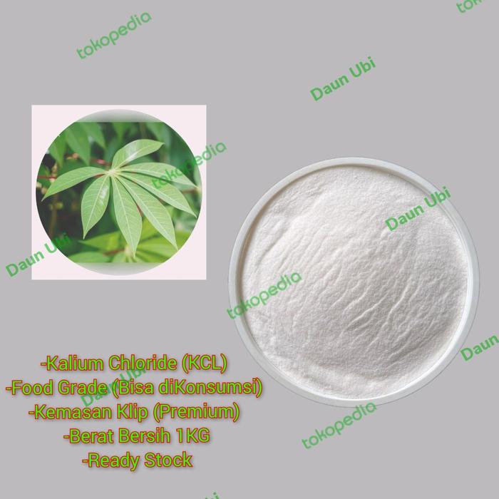 Jual Potassium Chloride / KCL FOOD GRADE / Kalium Klorida FOOD (1KG ...