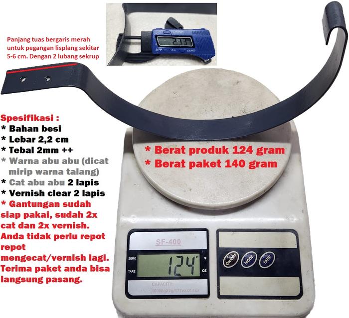 Jual Gantungan talang 8" 8 in inci inch diameter 20 cm gutter bracket ...