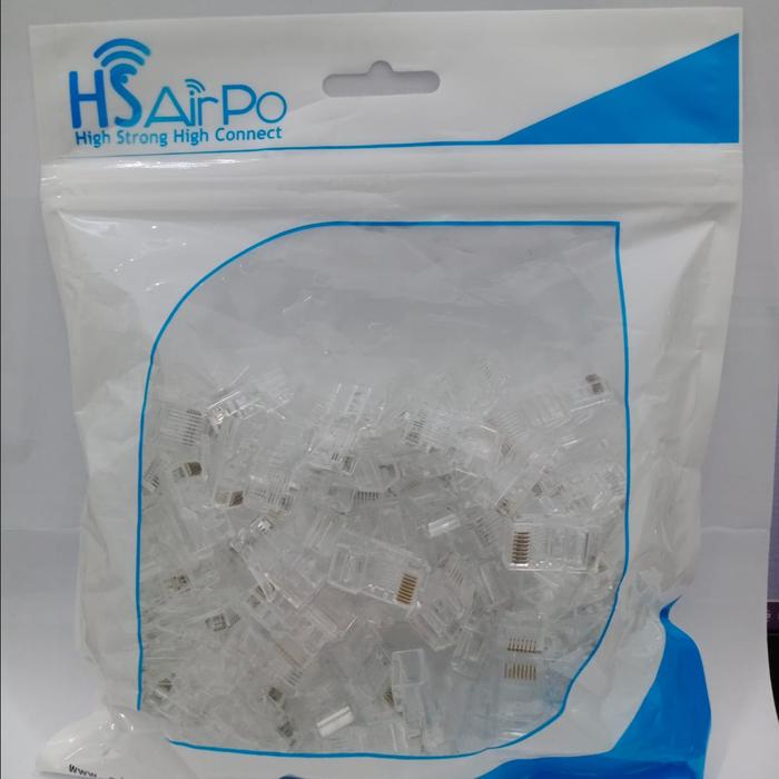 Jual Connector HS AIRPO RJ45 UTP cat6e isi 100pcs - Kota Semarang ...