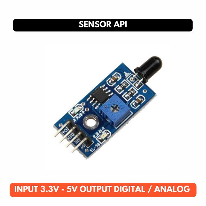 Jual Sensor Api Flame 4 Pin 33v 5v Module Modul Arduino Biru Kota Surabaya Ahrar Tokopedia