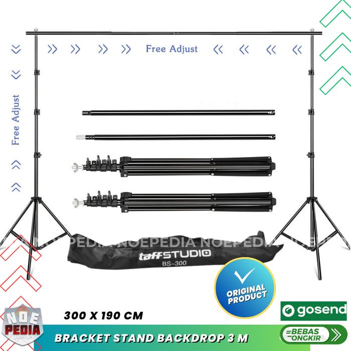 Promo Stand Background 3 Meter Bracket Green Screen Tiang Backdrop ...