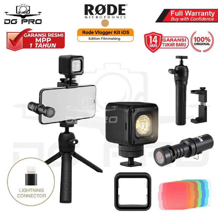 Jual Rode Vlogger Kit iOS Edition Filmmaking Kit with Lightning Ports ...