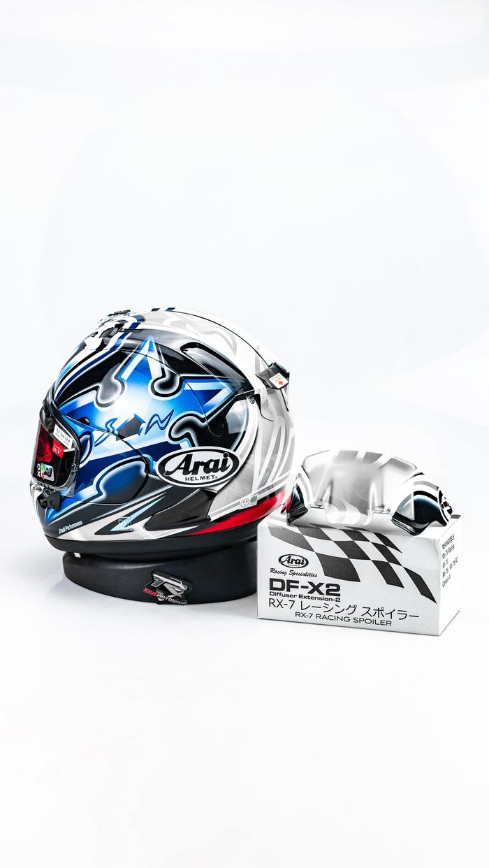 Jual SPOILER ARAI RX7X ORIGINAL CUSTOM PAINT - NAKANO SHURIKEN SILVER ...