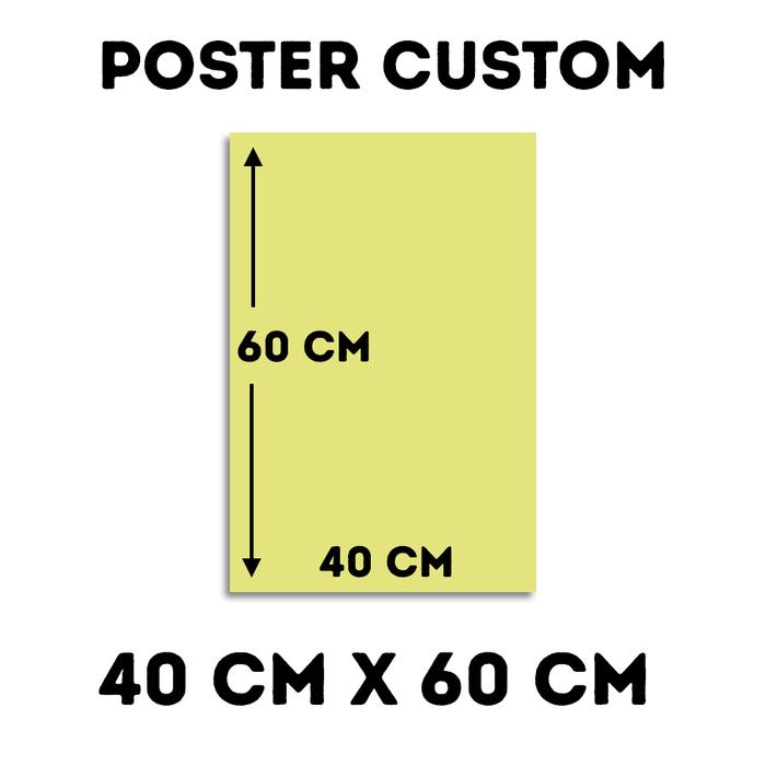Jual Poster Custom 40 cm x 60 cm Gambar atau Foto Custom - Kota Depok ...
