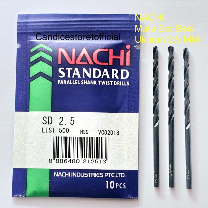 Jual Nachi 2,5 MM Mata Bor Besi HSS - Nachi Mata Bor Besi HSS 2,5 MM - Kab. Tangerang ...