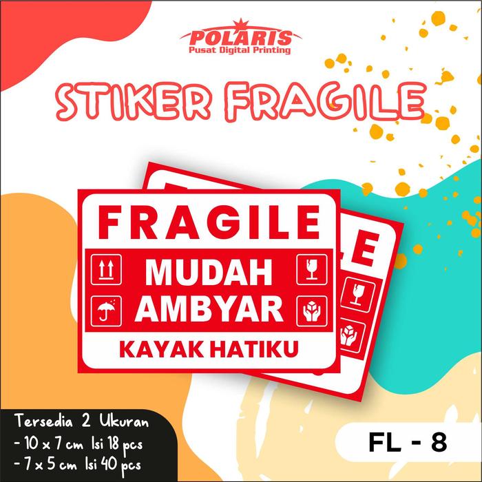 Jual Stiker Fragile/Cute Stiker Fragile/Stiker Fragile Meme High ...