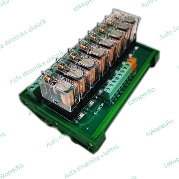 Jual RELAY MODULE G2R 1 E 24VDC PNP 8,10,12,16,20,24 Channel PLC ...