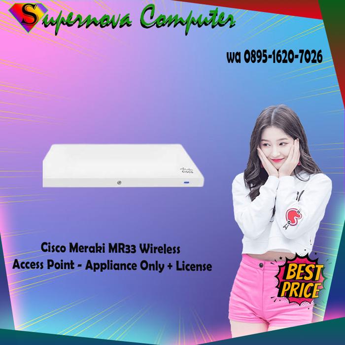 Jual Cisco Meraki MR33 Wireless Access Point - Appliance Only + License ...