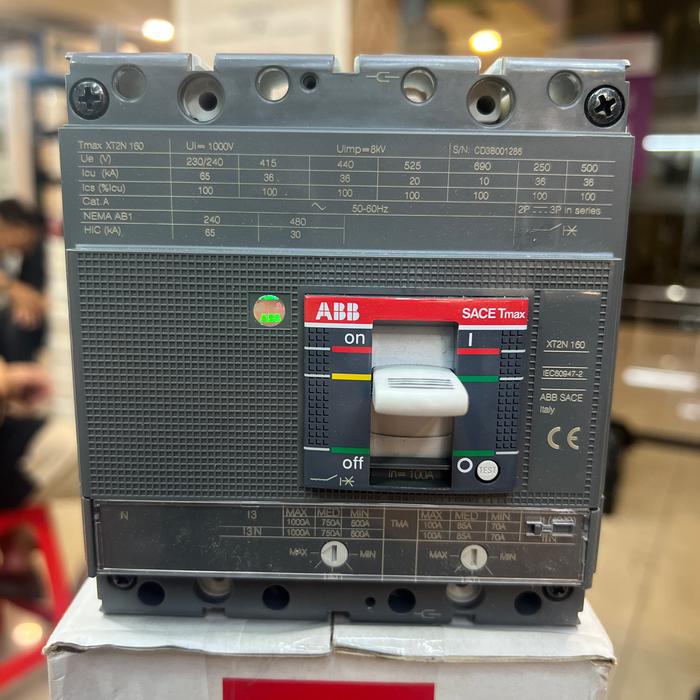 Jual MCCB ABB Sace Tmax XT2 N 160 4Poel 100A Original ABB New - Jakarta ...