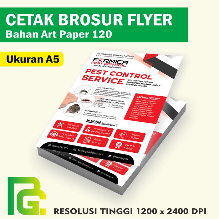 Jual Cetak Brosur A5 Flyer | Print Brosur Leaflet Art Paper 120 - 1 ...