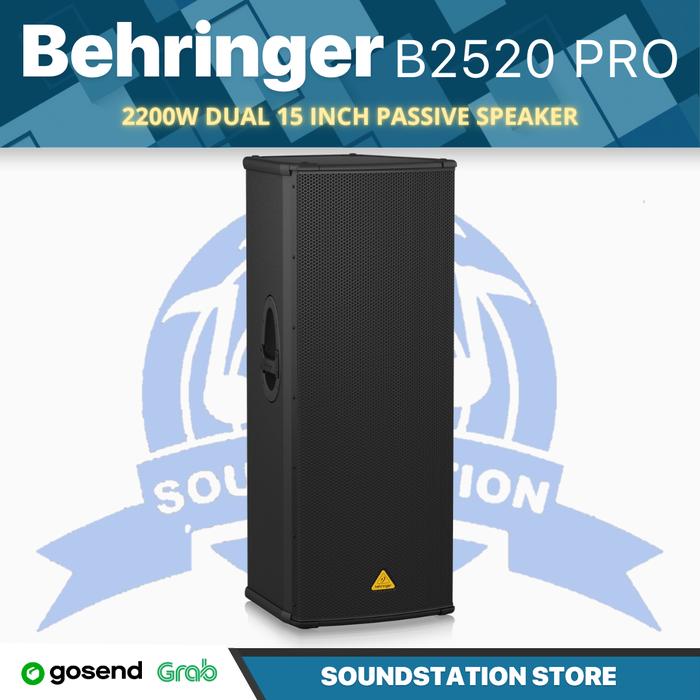 Promo Behringer B2520 PRO 2200W Dual 15 inch Passive Speaker - Spiker ...