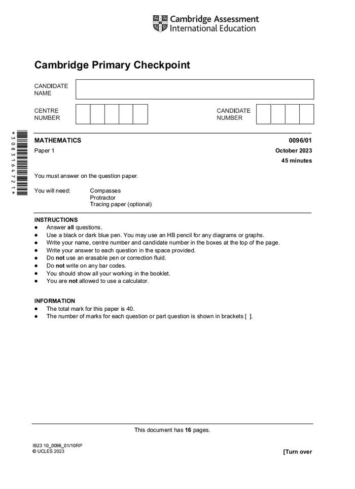 Jual Primary Checkpoint 2023 Math English (EFL) Science Questions ...