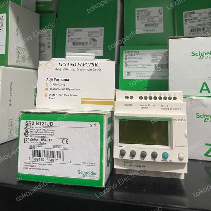 Jual SR2B121JD SCHNEIDER SMART RELAY ZELIO LOGIC SR2B121JD 12VDC ...
