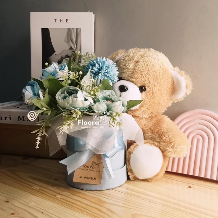 Jual karangan bunga bloom box boneka wisuda coklat premium cantik buket ...