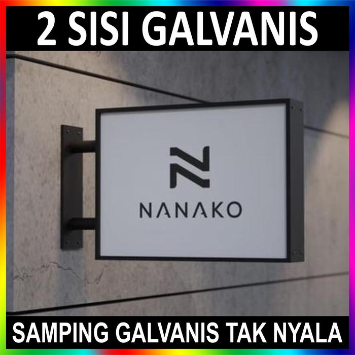 Jual Neon Box Kotak 1 & 2 Sisi Acrylic PVC LED Free Design Murah Meriah ...