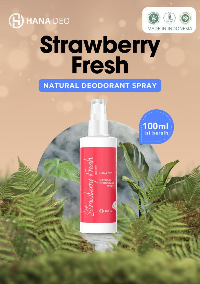 Jual DEO SPRAY STRAWBERRY FRESH [60ml & 100ml] ~ Hana deo spray ...