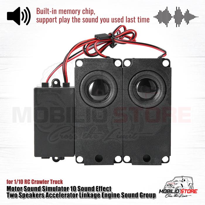 Jual Speaker Motor Sound Simulator 10 Sound Engine Effect RC 1/10 Car ...