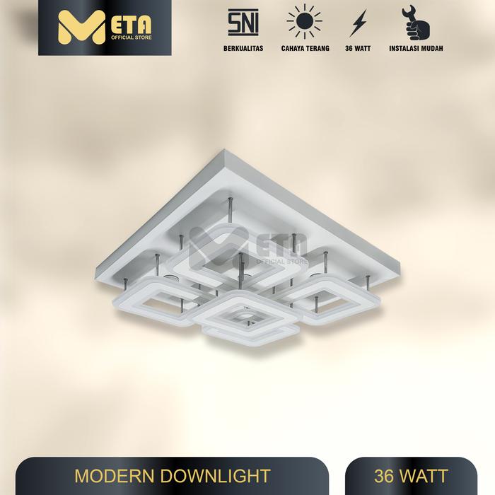Jual Lampu modern minimalis 4 mode cahaya downlight ruang tengah rumah ...