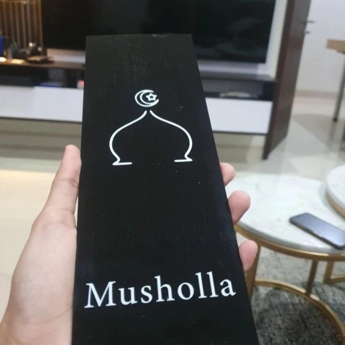 Jual sign board akrilik penanda kiblat atau masjid custom Kustom desain ...