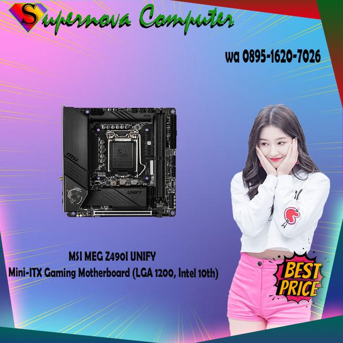Jual MSI MEG Z490I UNIFY Mini-ITX Gaming Motherboard (LGA 1200, Intel ...