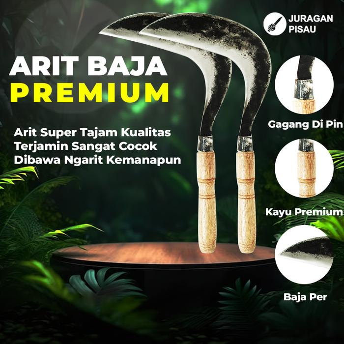 Jual Arit Sabit Baja Per Premium Gagang Pin Ngarit Rumput Juragan Pisau ...