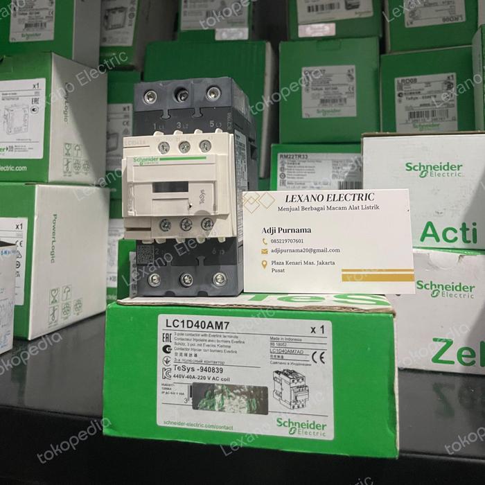 Jual LC1D40AM7 Kontaktor Contactor Schneider 220V LC1D40A Original ...