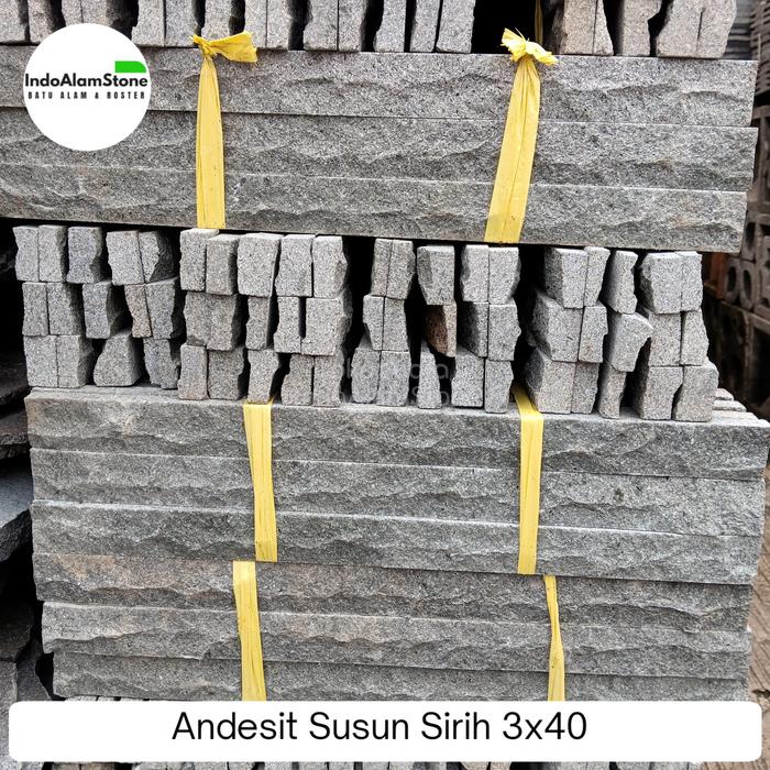 Jual batu alam andesit susun sirih 3x40 cm - Kab. Tangerang ...